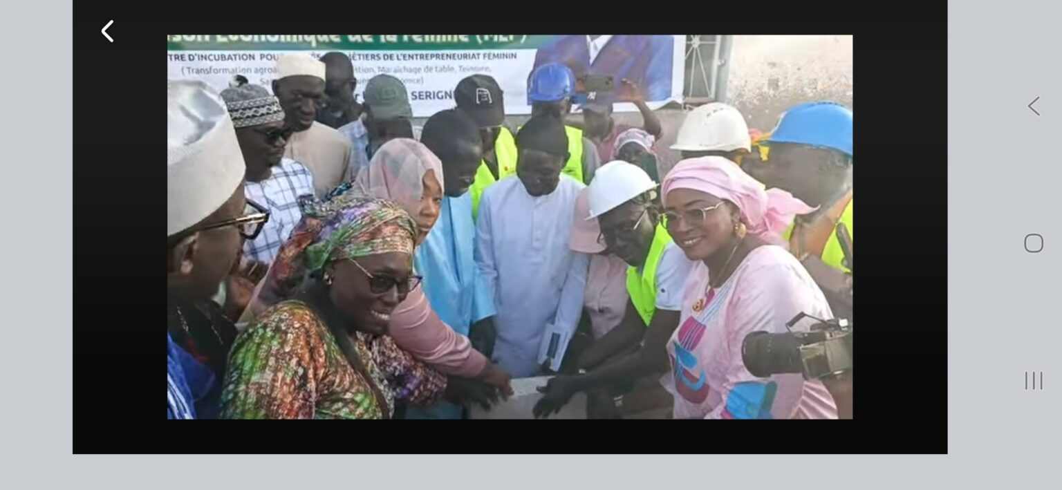 Kaolack : Pose première des Maisons Économiques pour les Femmes - Camou ...